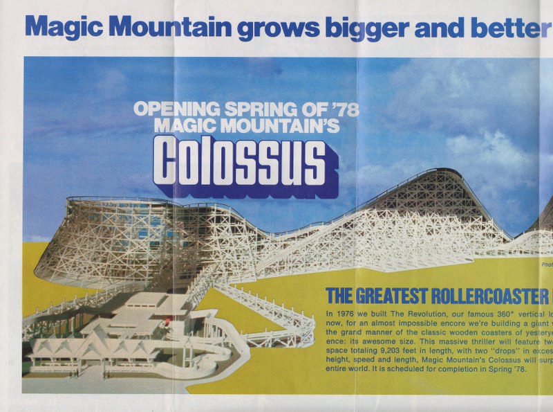 Six Flags Magic Mountain - Mark's Postcard Paradise - 1978 Park Brochure