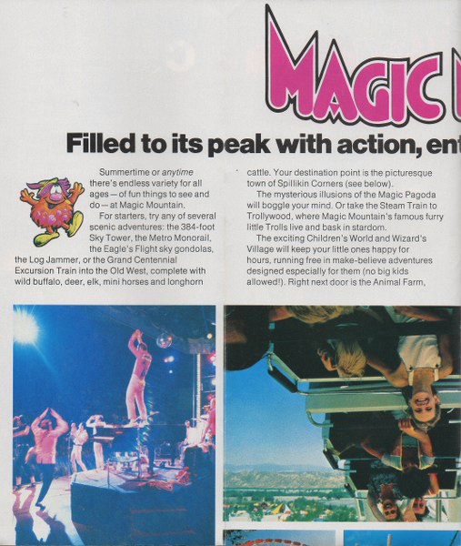 Six Flags Magic Mountain - Mark's Postcard Paradise - 1978 Park Brochure