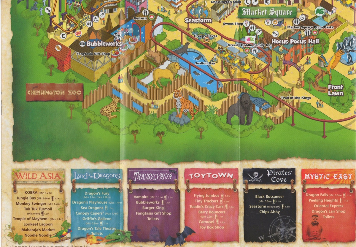 chessington printable map