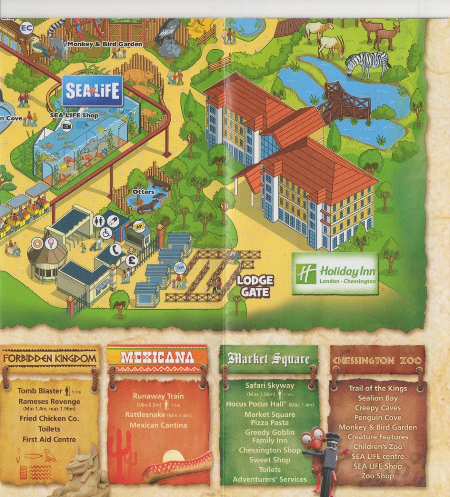 chessington printable map